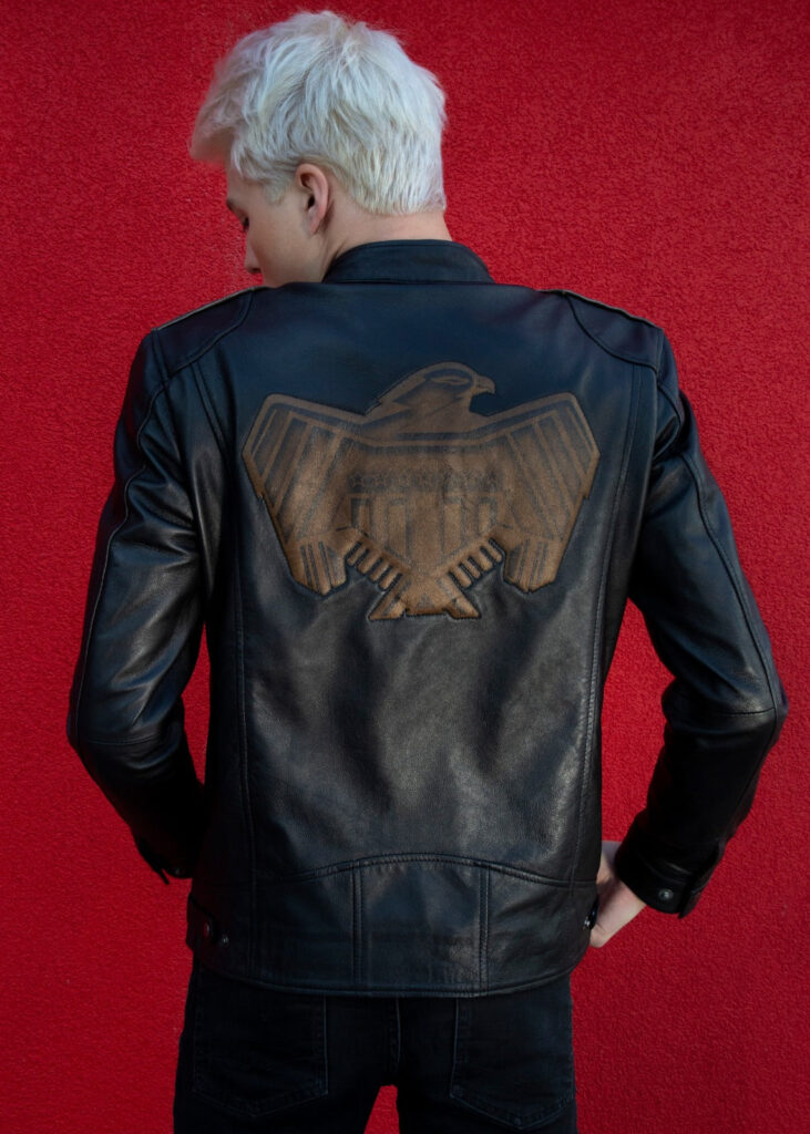 Mens Judge Dredd Black Leather Jacket - Paradise Jacket